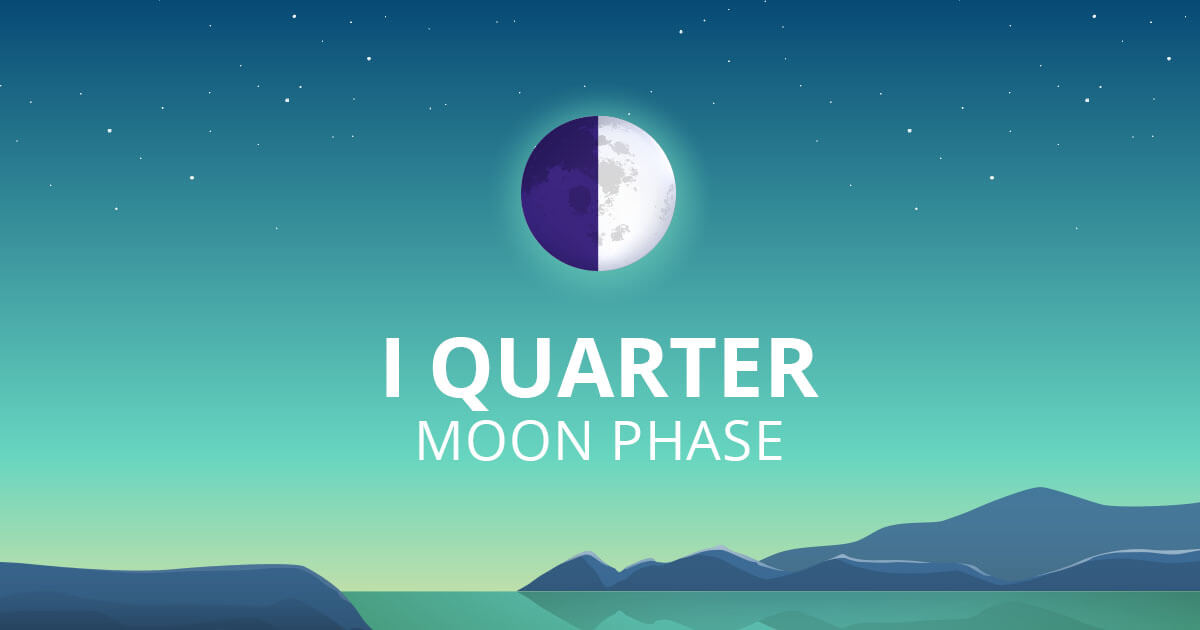 Moon Phase : First Quarter | Moon-Bound.com